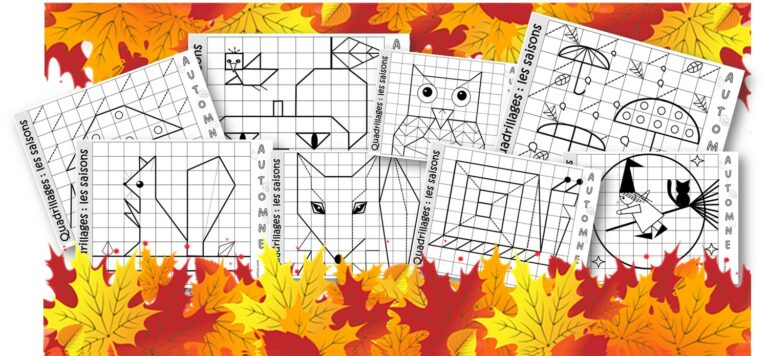 Reproductions sur quadrillages : l'hiver • ReCreatisse