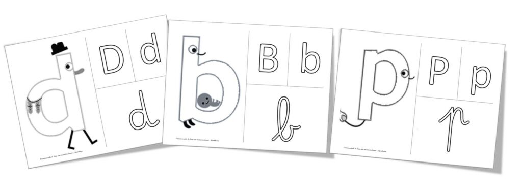 Ne plus confondre B/P/D • ReCreatisse