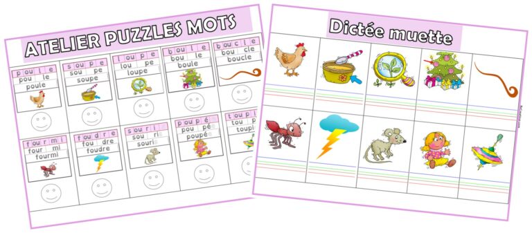 ATELIER Puzzles mots • ReCreatisse