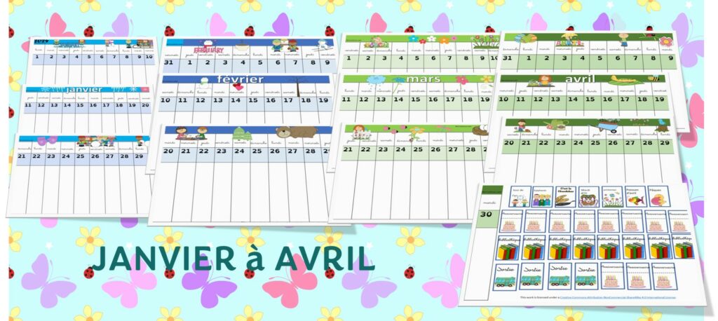 Poutre du temps 2023/2024 et calendriers • ReCreatisse