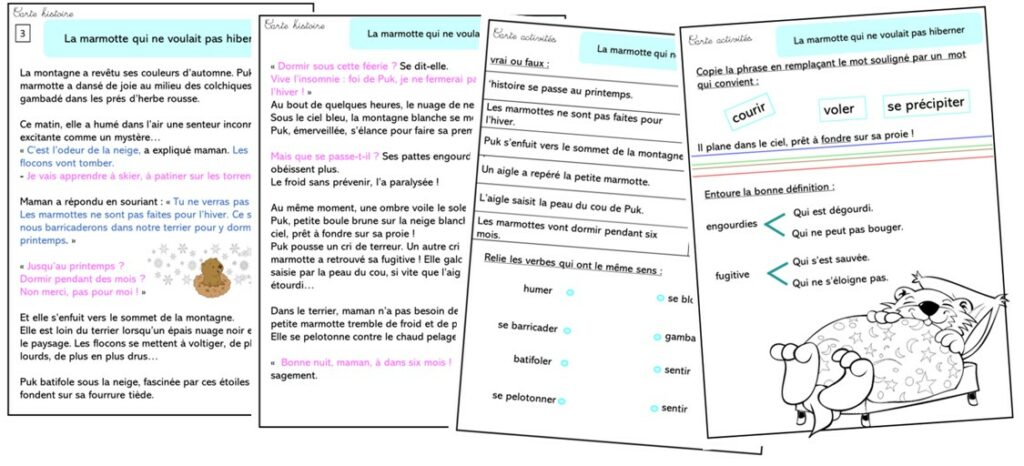 LECTURE : Phrases - textes et activités • ReCreatisse