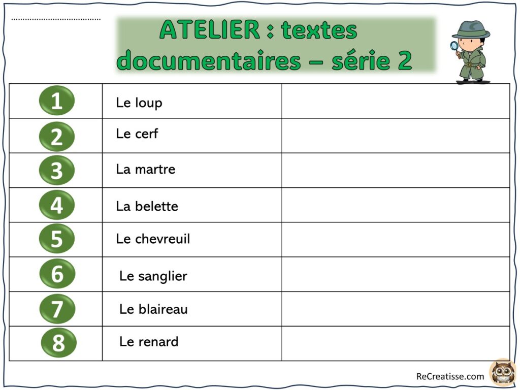 Lecture de textes documentaires • ReCreatisse Lecture de textes documentaires • ReCreatisse
