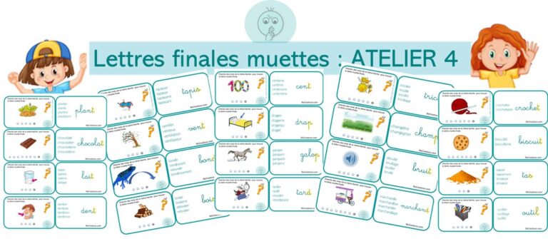 ATELIERS orthographe - lettres finales muettes • ReCreatisse