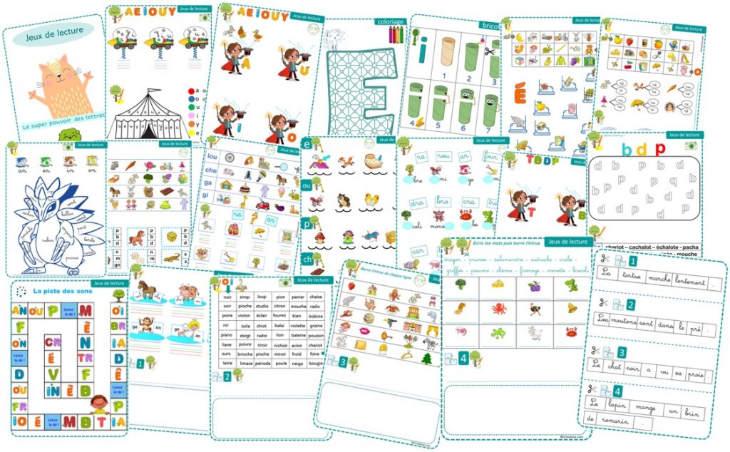 Jeux de lecture - révision juin CP • ReCreatisse