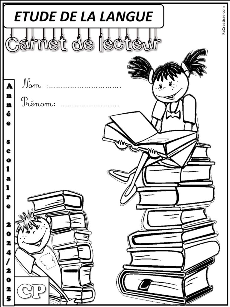 PAGES de GARDE : CP CE1 CE2 • ReCreatisse