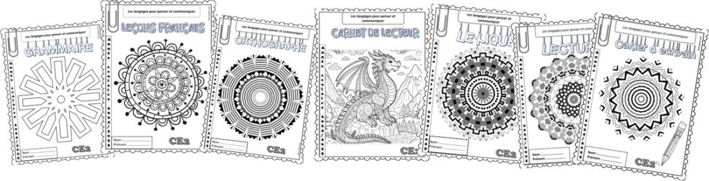 PAGES de GARDE : CP CE1 CE2 • ReCreatisse