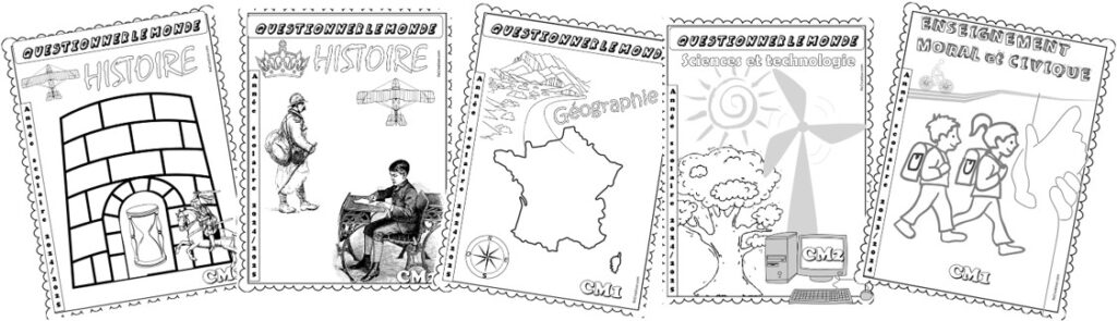 Pages de garde CM1 - CM2 • ReCreatisse