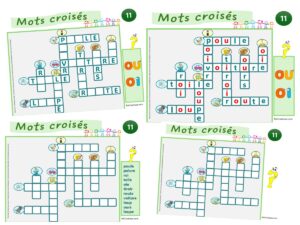 Mes premiers mots croisés • ReCreatisse