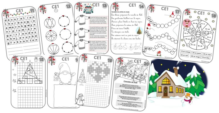 Les défis de l'Avent CP et CE1 • ReCreatisse