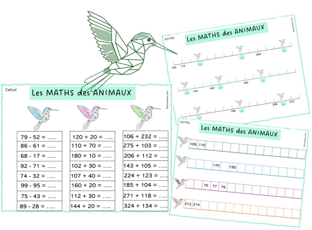 Les Maths des animaux • ReCreatisse