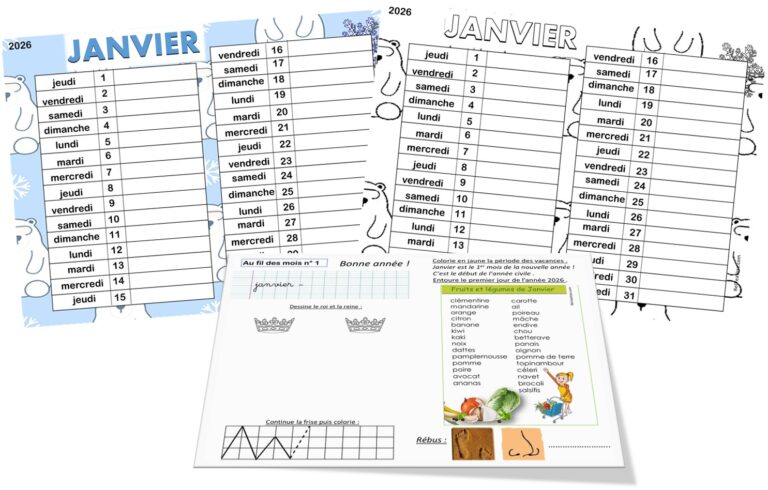 POUTRE du TEMPS et CALENDRIERS 2025/2026 • ReCreatisse