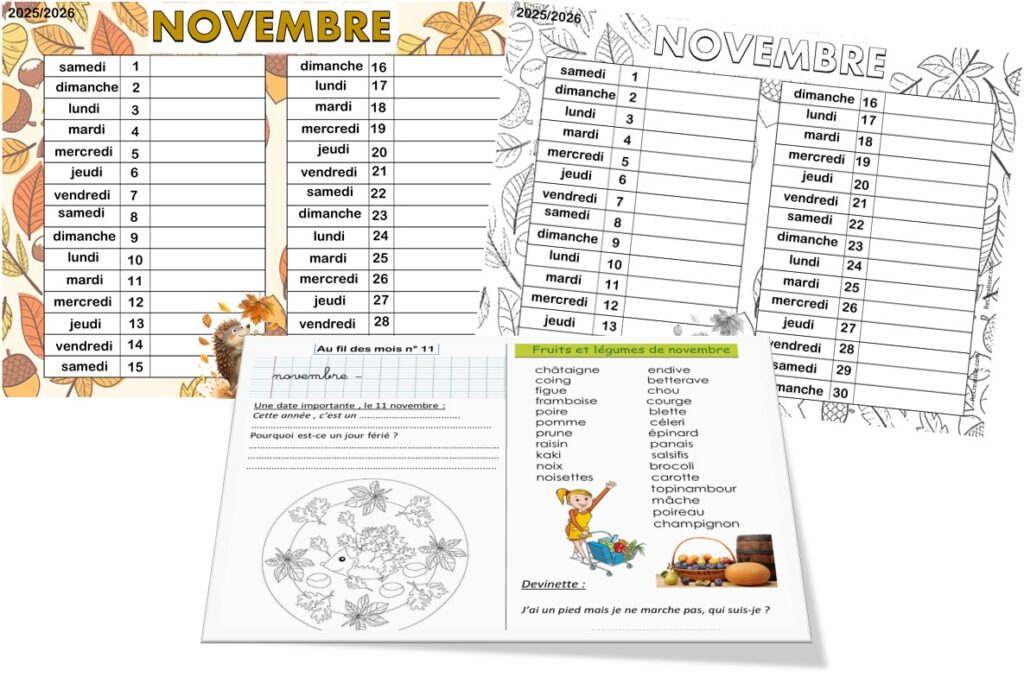 POUTRE du TEMPS et CALENDRIERS 2025/2026 • ReCreatisse